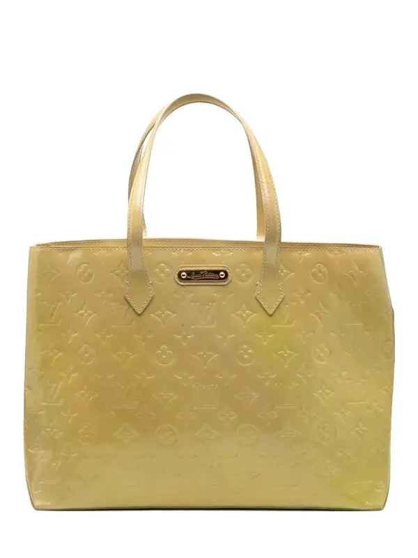 LOUIS VUITTON 2010 Monogram Vernis Wilshire Mm Tote Bag - Yellow