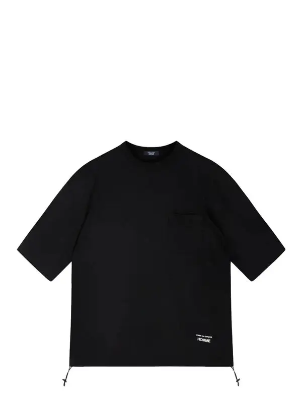 Comme Des Garçons Drawstring-hem T-shirt - Black