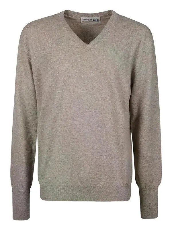 BALLANTYNE V-neck Sweater - Neutrals