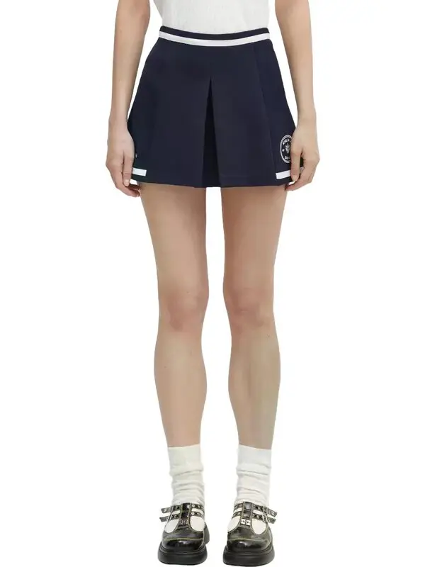 SPORTY & RICH Hotel Eden Roc Mini Skirt - Blue