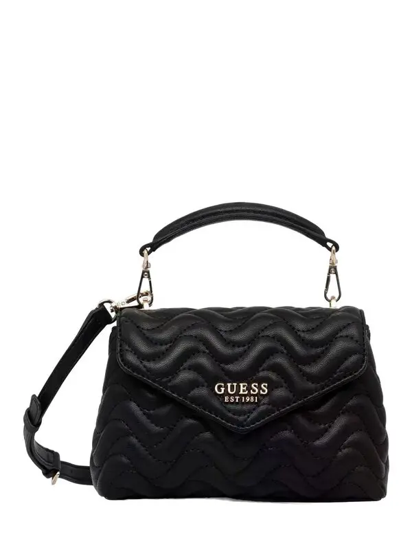 Guess Mini Melisandra Quilted Tote Bag - Black