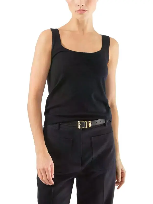 PATRICK ASSARAF Sleeveless Top - Black