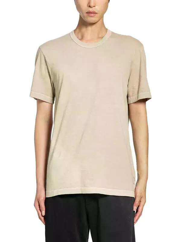 JAMES PERSE Crew Neck T-shirt - Neutrals