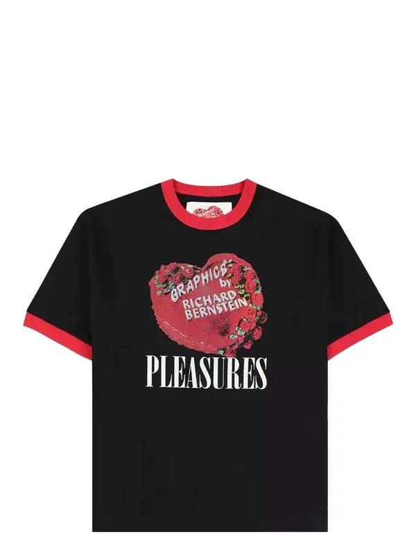 PLEASURES X Richard Bernstein Cake Ringer T-shirt - Black