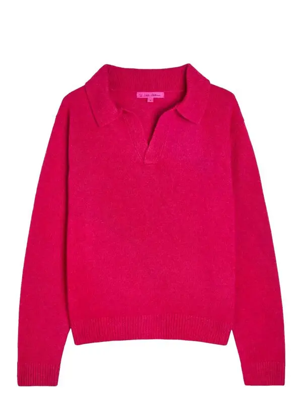 THE ELDER STATESMAN V-neck Cashmere Sweater - Pink