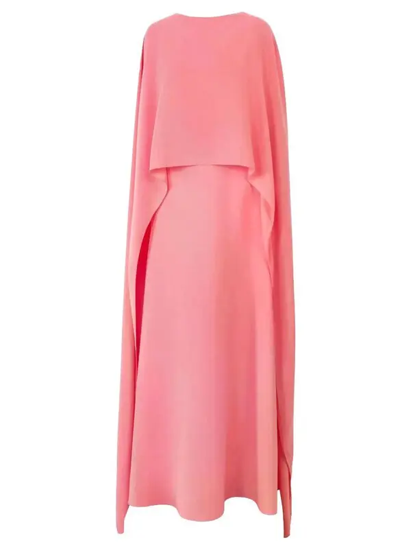 Carolina Herrera Rear-zip Cape-front Kaftan - Pink