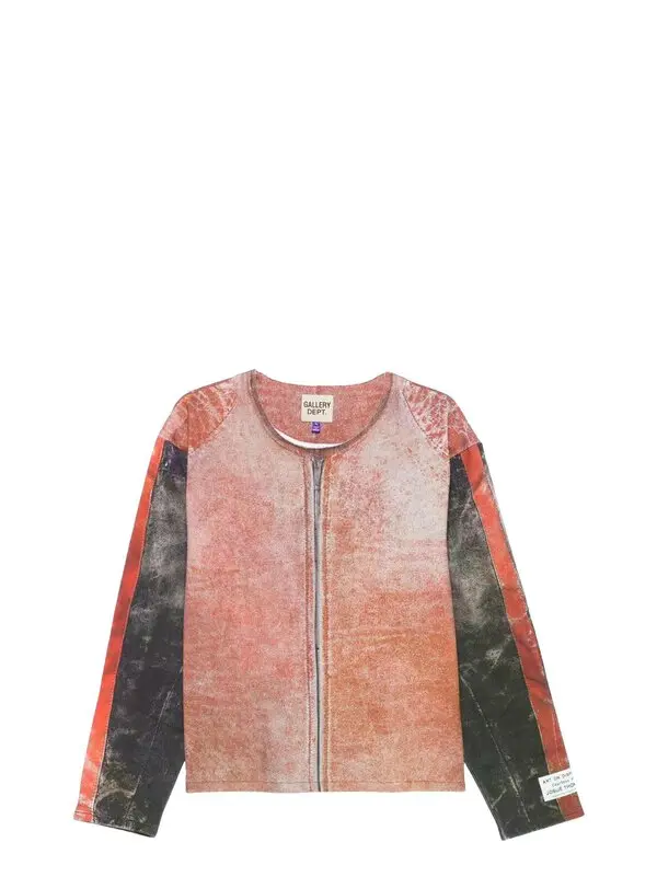GALLERY DEPT. Screen-printed Jacket Motif Crewneck - Orange
