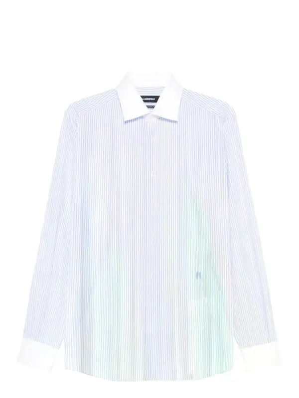 Karl Lagerfeld Striped Modern-fit Shirt - White