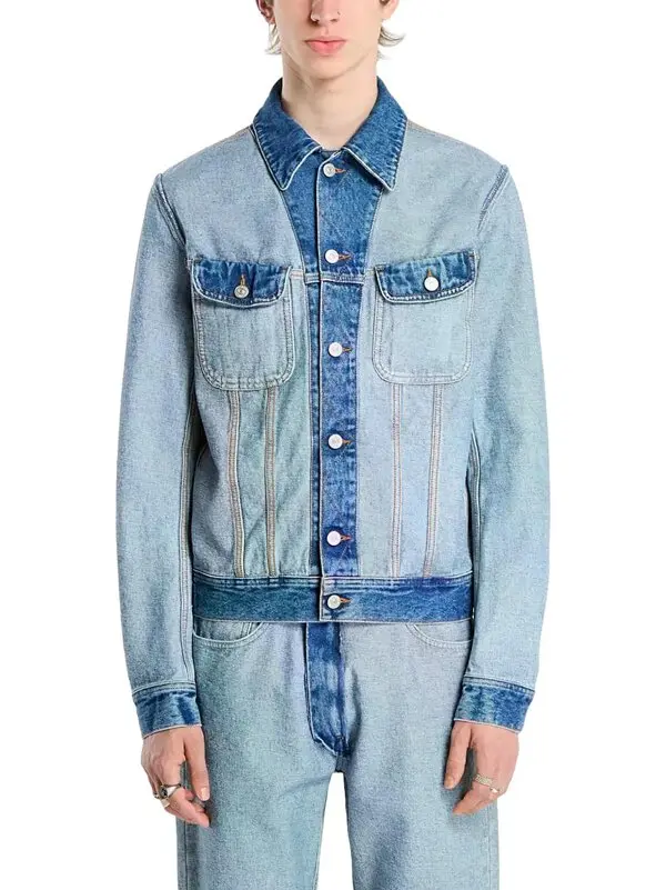 MAISON MARGIELA Flap-pockets Denim Jacket - Blue
