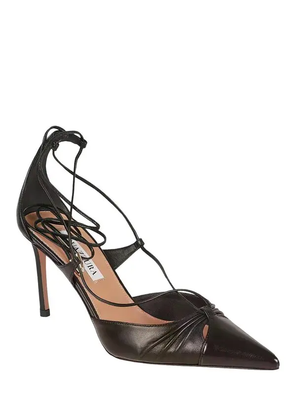 AQUAZZURA Tie Heel Pumps - Black
