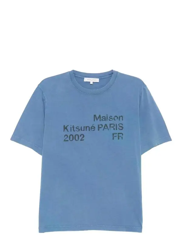 Maison Kitsuné 2002 Faded T-shirt - Blue