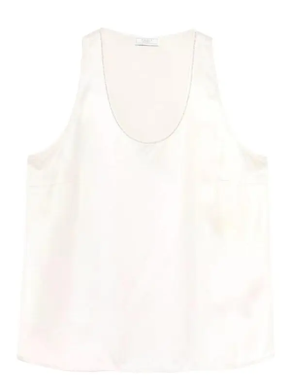 Peserico Scoop-neck Top - Neutrals