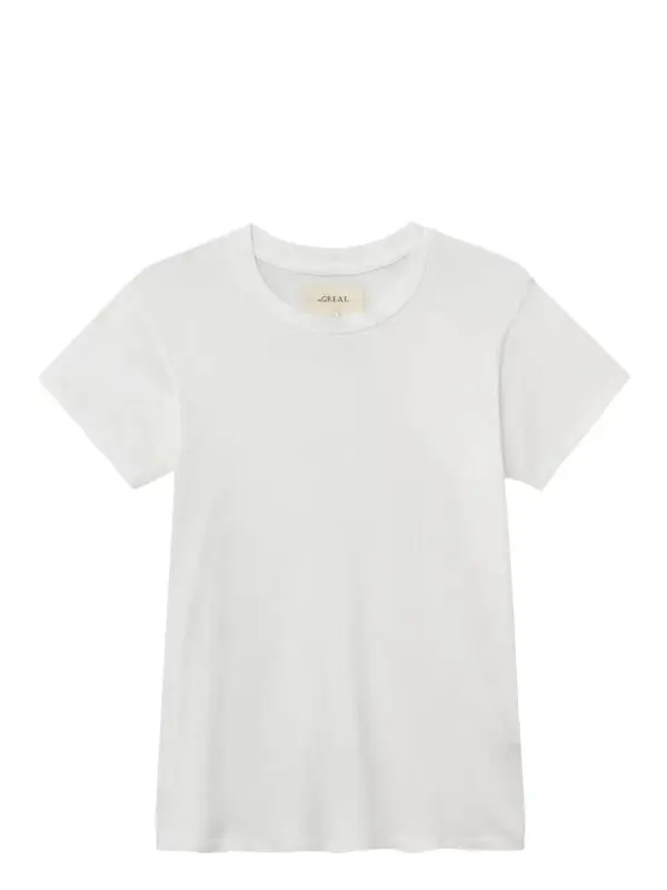 The Great. Slim-fit Short-sleeve T-shirt - White