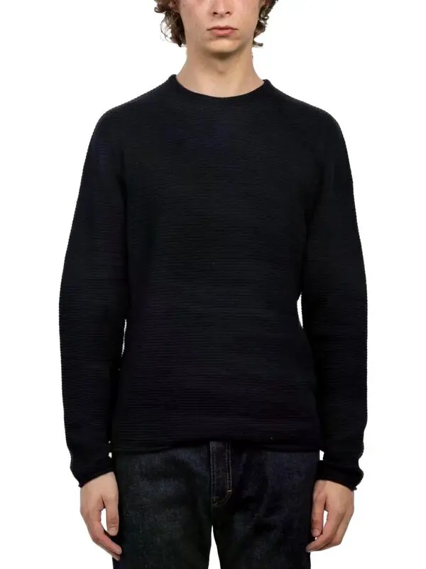 HANNES ROETHER Ribbed Sweater - Blue