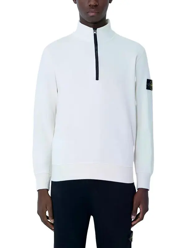 Stone Island Half-zip Stand-collar Sweatshirt - Neutrals