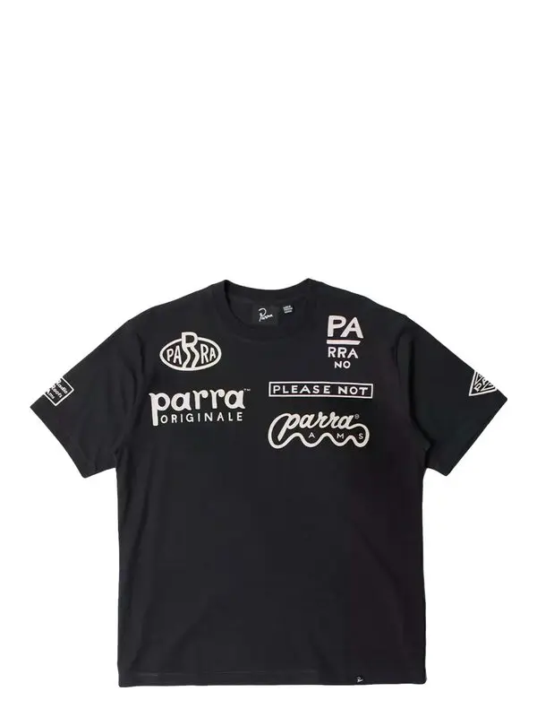PARRA Printed Training T-shirt - Black