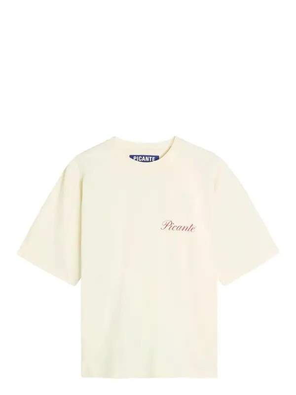 PICANTE Embroidered T-shirt - Neutrals