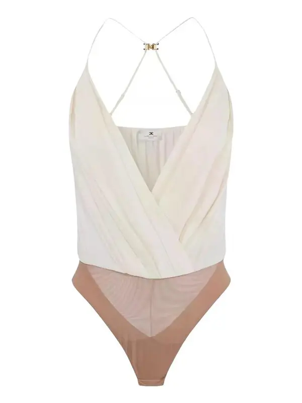 Elisabetta Franchi V-neck Draped Body - Neutrals