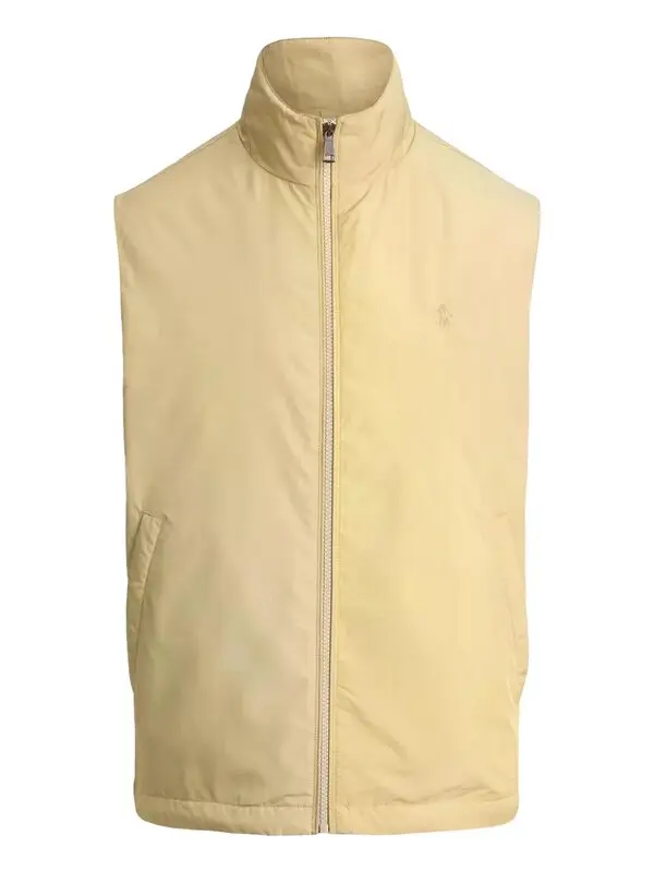 Polo Ralph Lauren Zip-up Mock-neck Gilet - Neutrals