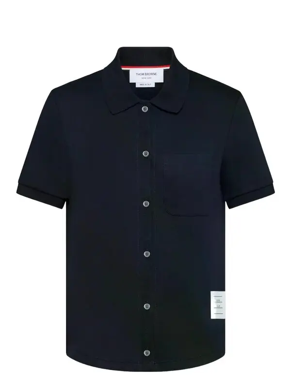 Thom Browne Short-sleeved Shirt - Blue