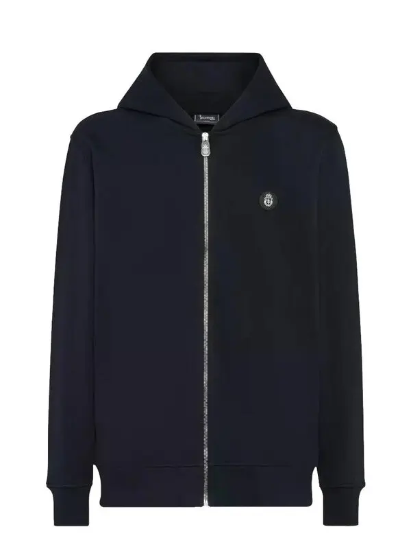 BILLIONAIRE Lion Zip-up Hoodie - Blue