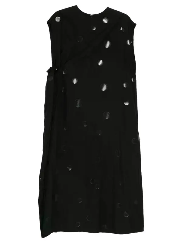 Y’s Polka-dot Dress - Black