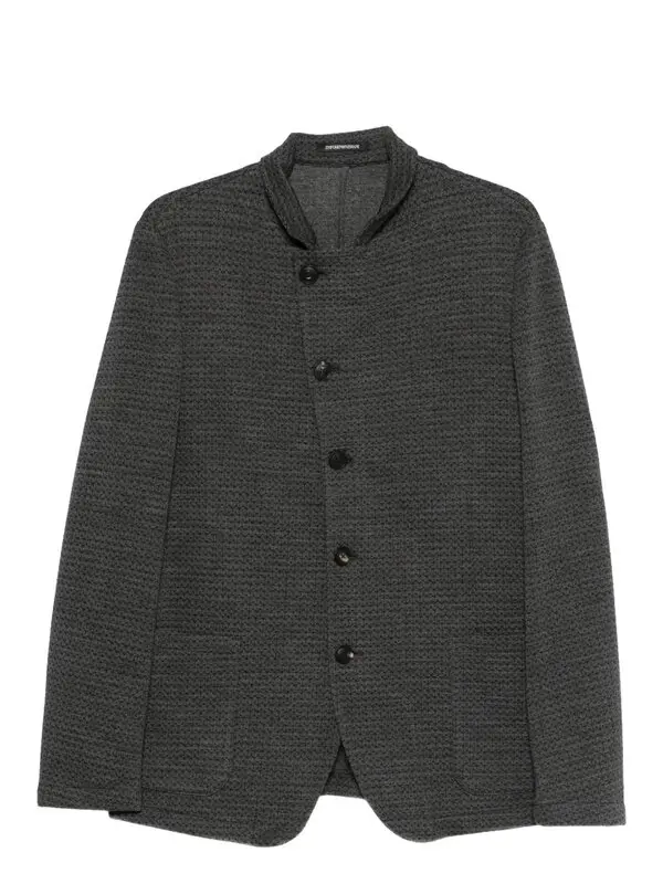 Emporio Armani Textured Jacket - Grey