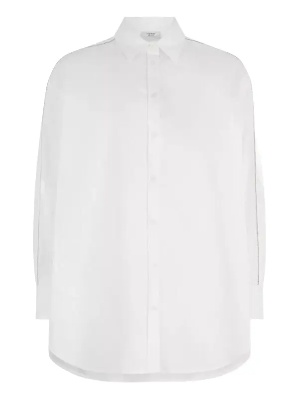 Peserico Embellished Long-sleeve Shirt - White