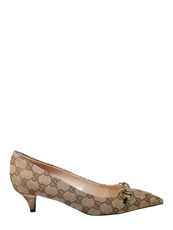 Gucci Horsebit Point-toe Pumps - Neutrals