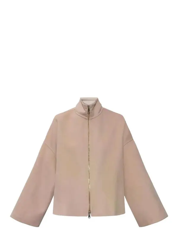 Fabiana Filippi Funnel-neck Zip Jacket - Neutrals