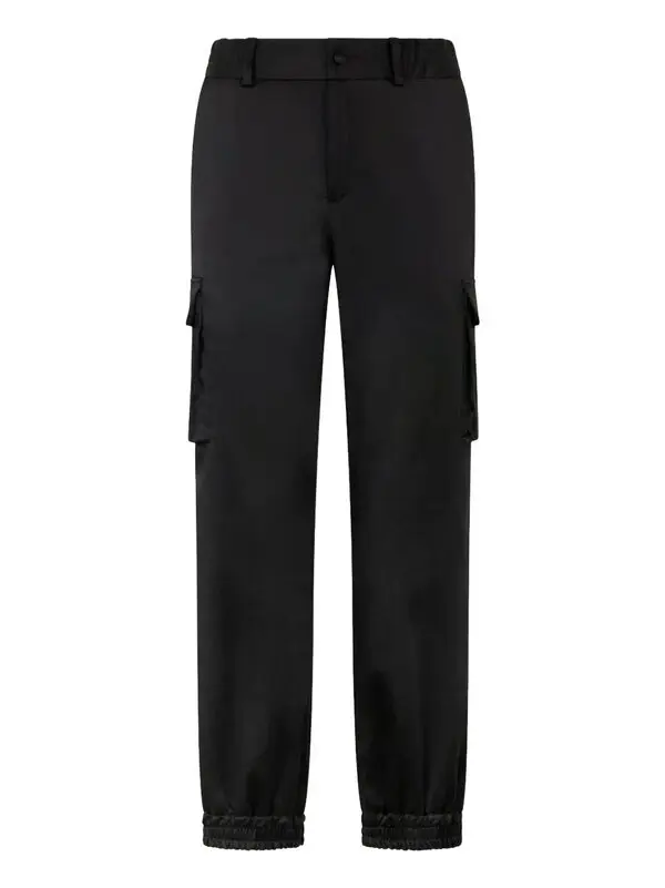 Philipp Plein Satin Cargo Trousers - Black