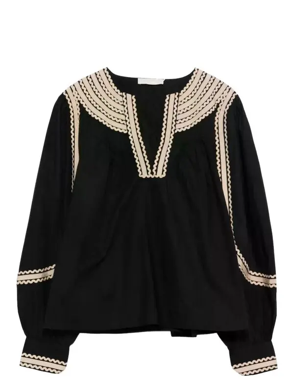 Ulla Johnson Laurenza Blouse - Black