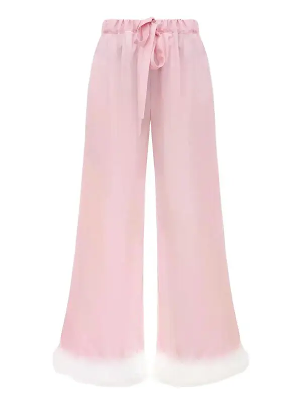 Sleeper Bisou Bisou Feather Trousers - Pink