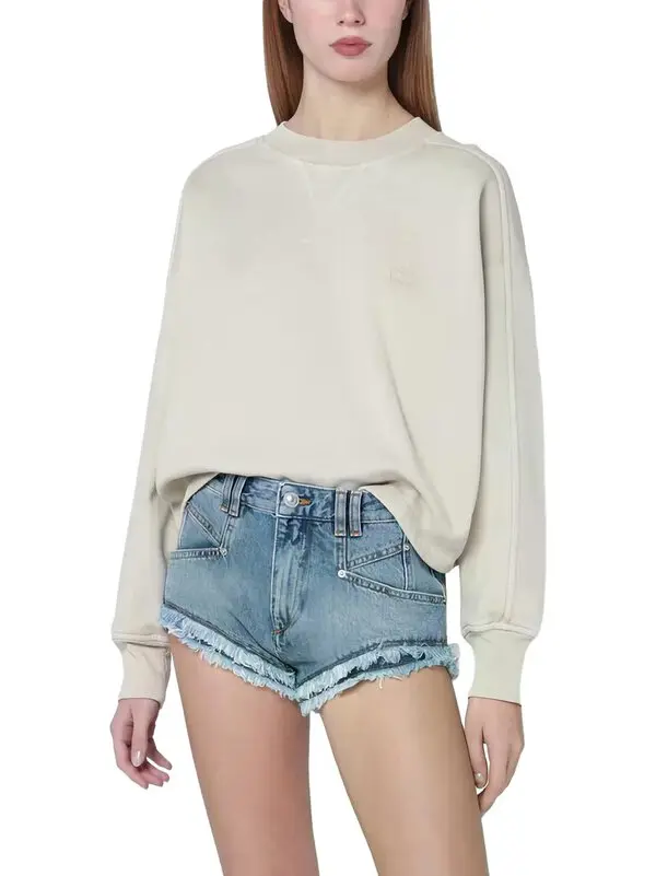 MARANT ETOILE Embroidered Sweatshirt - Neutrals