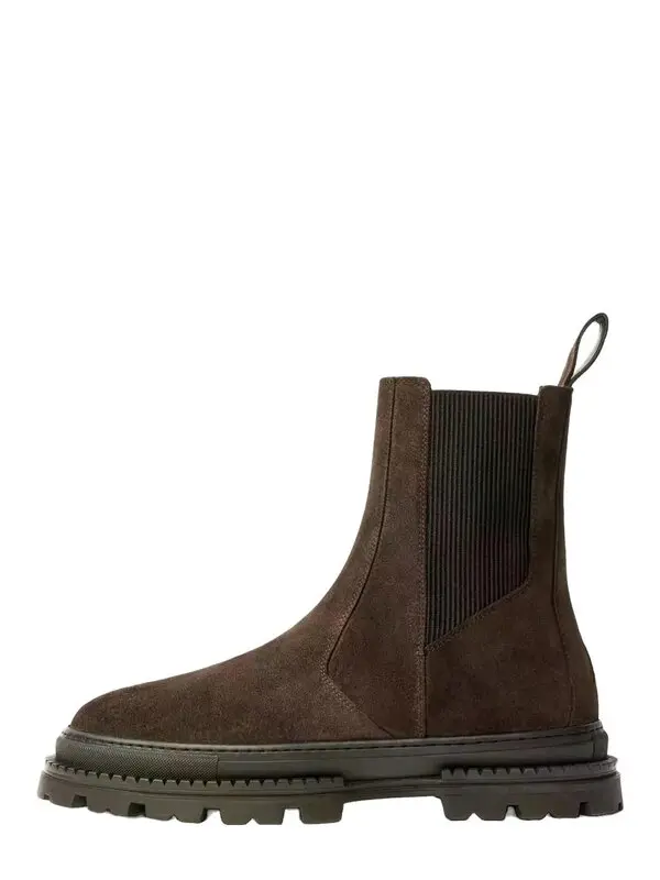 Manière De Voir Suede Chelsea Boots - Brown