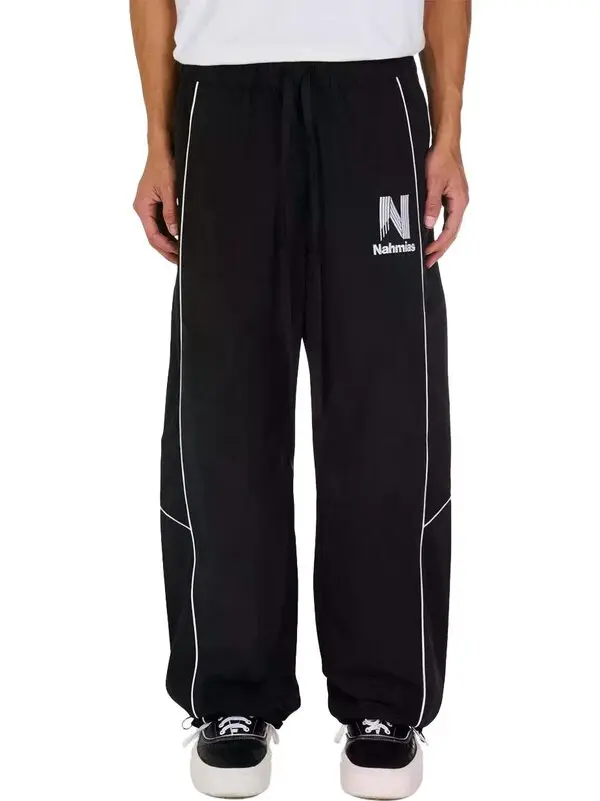 NAHMIAS Logo Warmup Trousers - Black
