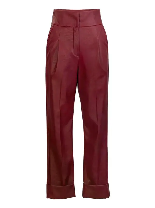 Silvia Tcherassi Moad Cuffed Trousers - Red