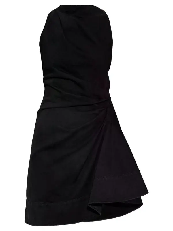 Alexander McQueen Twisted Sleeveless Dress - Black