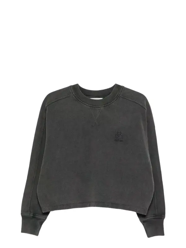 MARANT ETOILE Logo-embroidered Sweatshirt - Grey