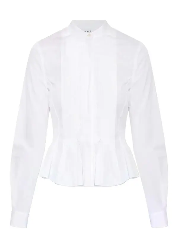 Alexander McQueen Pleated Shirt - White