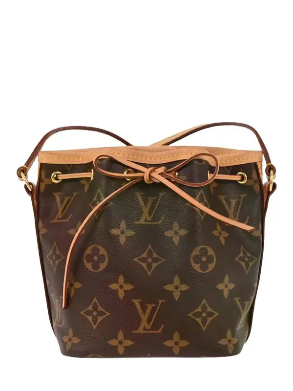 LOUIS VUITTON Nano Noe Monogram Bucket Bag - Brown