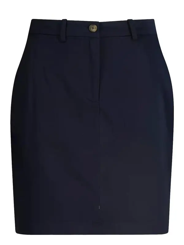 Gant Buttoned Midi Chino Skirt - Blue