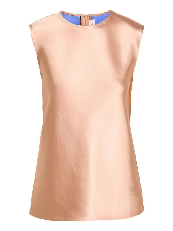 Carolina Herrera Satin Top - Blush