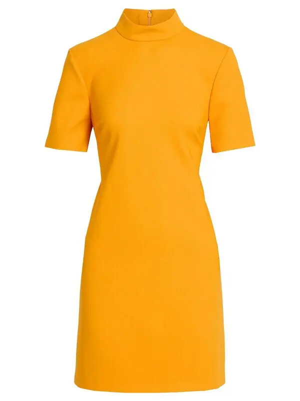 Carolina Herrera Wool-blend Mini Dress - Marigold