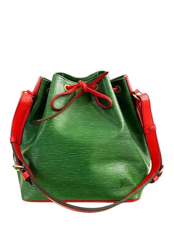 LOUIS VUITTON 1992 Epi Petit Bicolor Noe Bucket Bag - Green