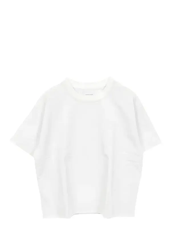 Bottega Veneta Check Double-layer T-shirt - White
