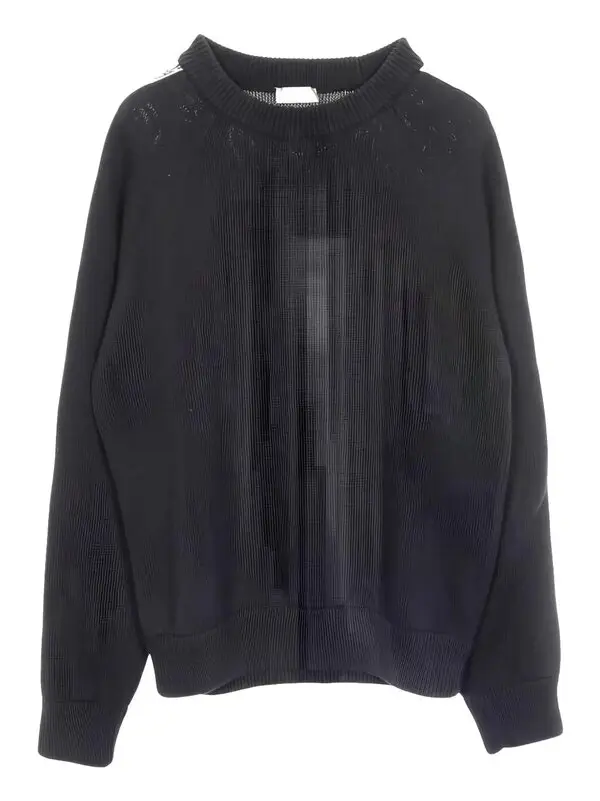Dior Oblique-motif Crew-neck Sweater - Black