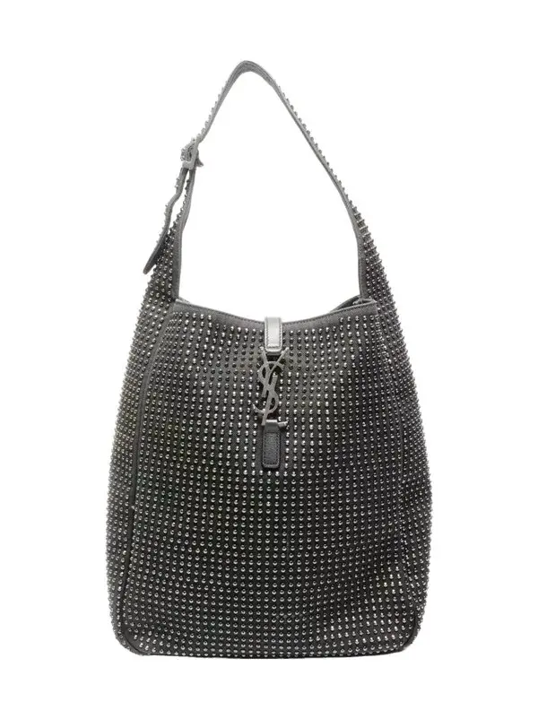Saint Laurent Stud-embellished Tote Bag - Grey