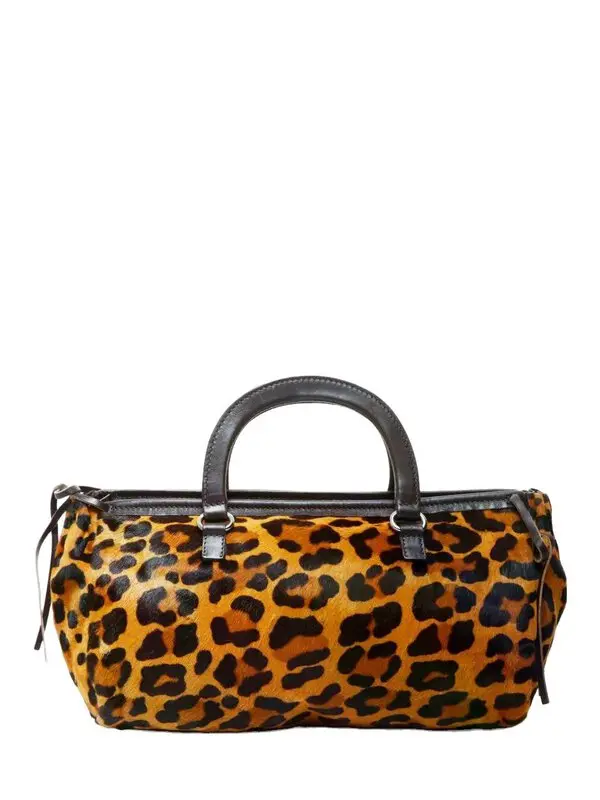 Prada Leopard-print Tote Bag - Brown
