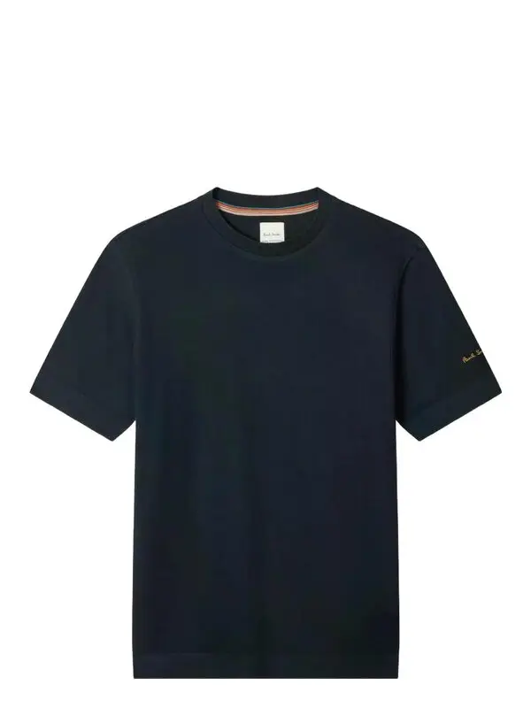 Paul Smith Integrated-rib T-shirt - Blue